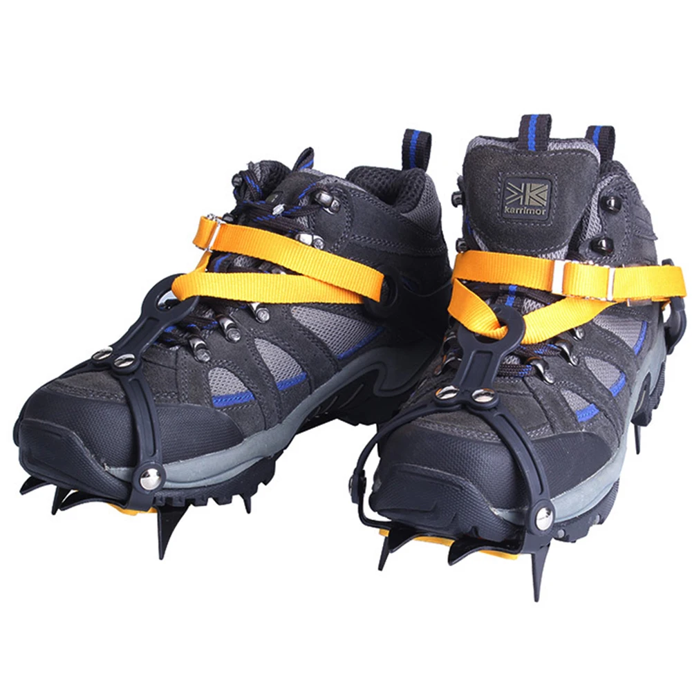 1 Pair Ice Crampons Stainless Steel 10 Teeth Snow Grips Crampons ...