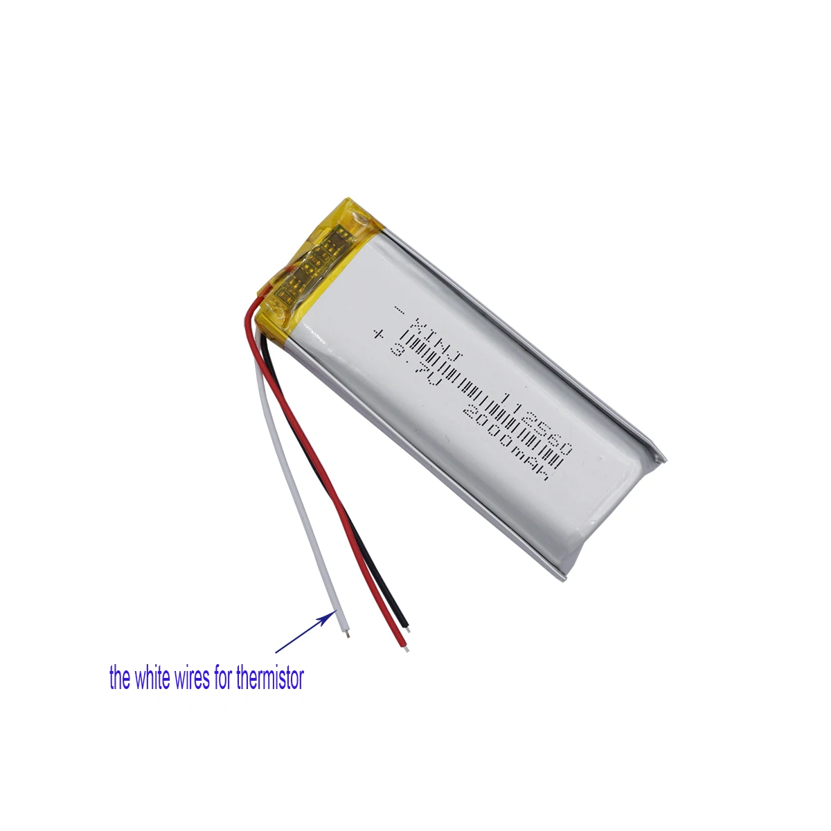 3.7V 2000mAh 7.4Wh Li-Polymer Li Rechargeable Battery 112560 NTC 3 ...