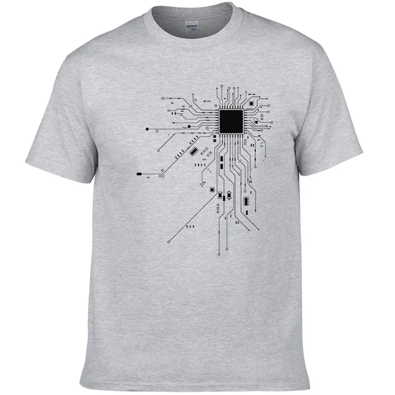 CPU-Processor-Circuit-Diagram-T-Shirt-2023-Men-Summer-Cotton-T-shirt ...