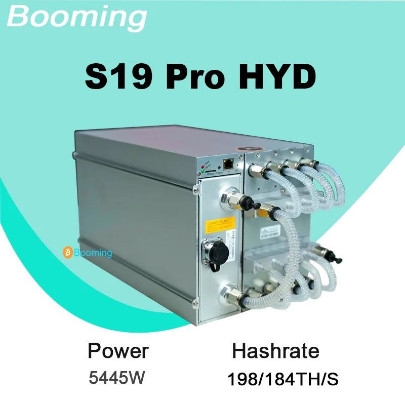 2024-Antminer-S19pro-HYD-198T-184T-5445W-Bitmain-S19-Pro-HYD-Water ...