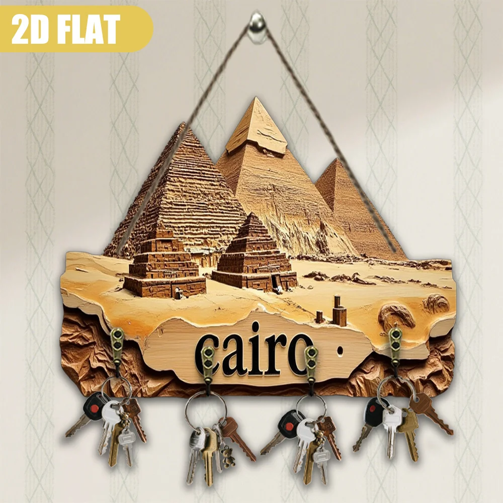 2D Flat, 2D Flat Pyramids of Giza Wooden Puzzle - Ancient Egypt ...