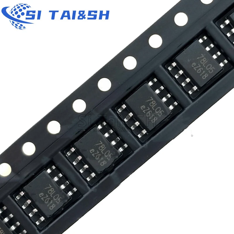 20PCS New 78L05 LM78L05ACM SOP8 SMD 8-pin UA78L05ACDR L78L05ACD13TR