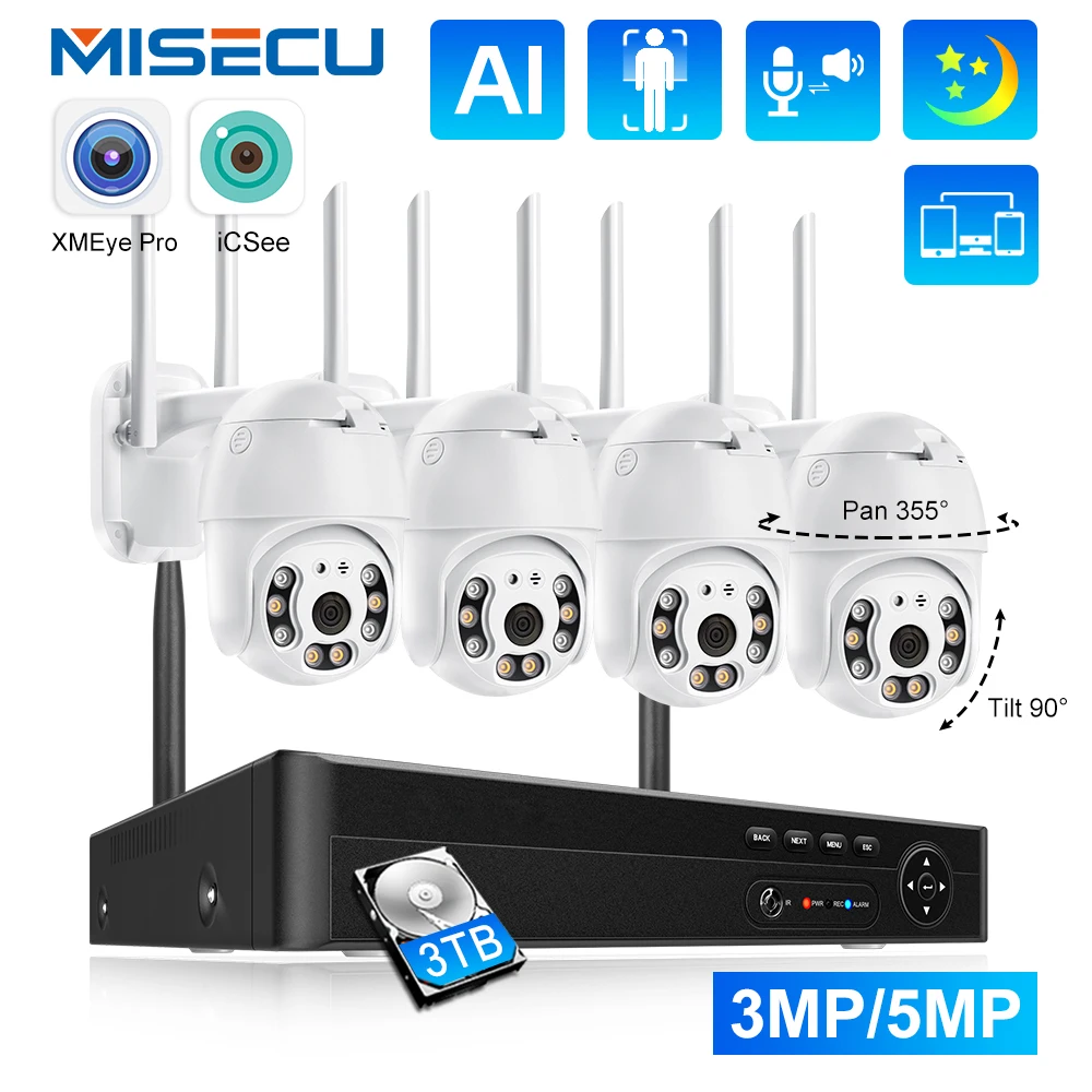 Misecu-Wireless-8CH-NVR-H-265-3MP-5MP-PTZ-CCTV-Security-Camera-System ...