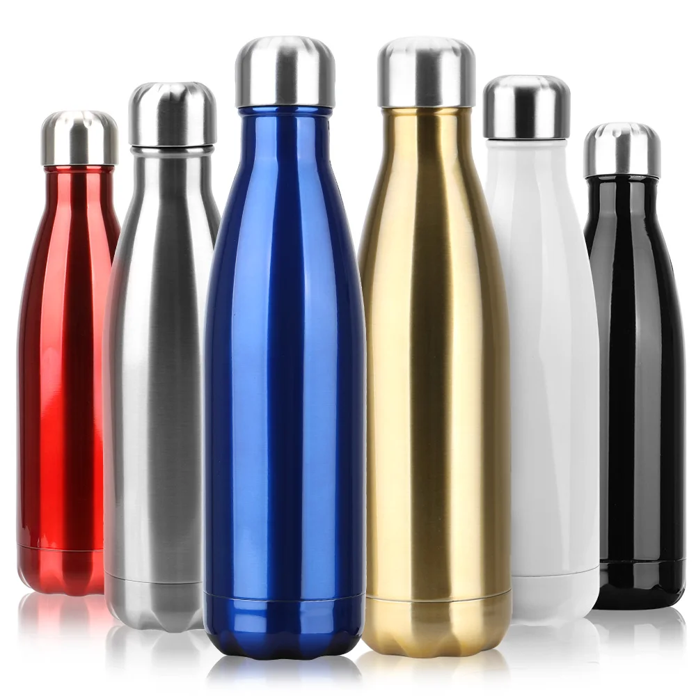 500ml Sports Water Bottle Travel Cup BPA Free Stainless Steel Water ...