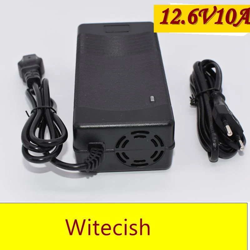 12.6v 10a 18650 Lithium Battery Charger For 3s 10.8v 11.1v 12v Li-ion Battery Fast Charging ...