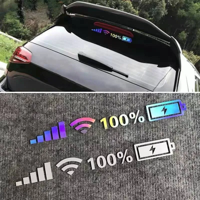 Car-Windshield-Stickers-Signal-WiFi-Power-Reflective-Stickers-on-Car ...