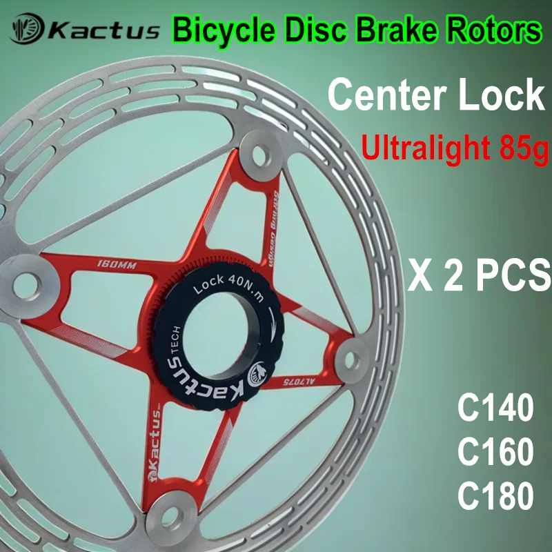 2pcs-KACTUS-Hydraulic-Brake-Lightweight-85g-Centerlock-Disc-Brake ...