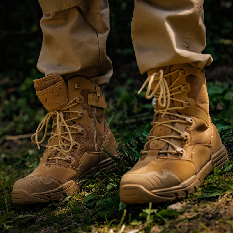Cow-leather-Hiking-shoes-Men-waterproof-hunting-Boots-Tactical-Desert ...