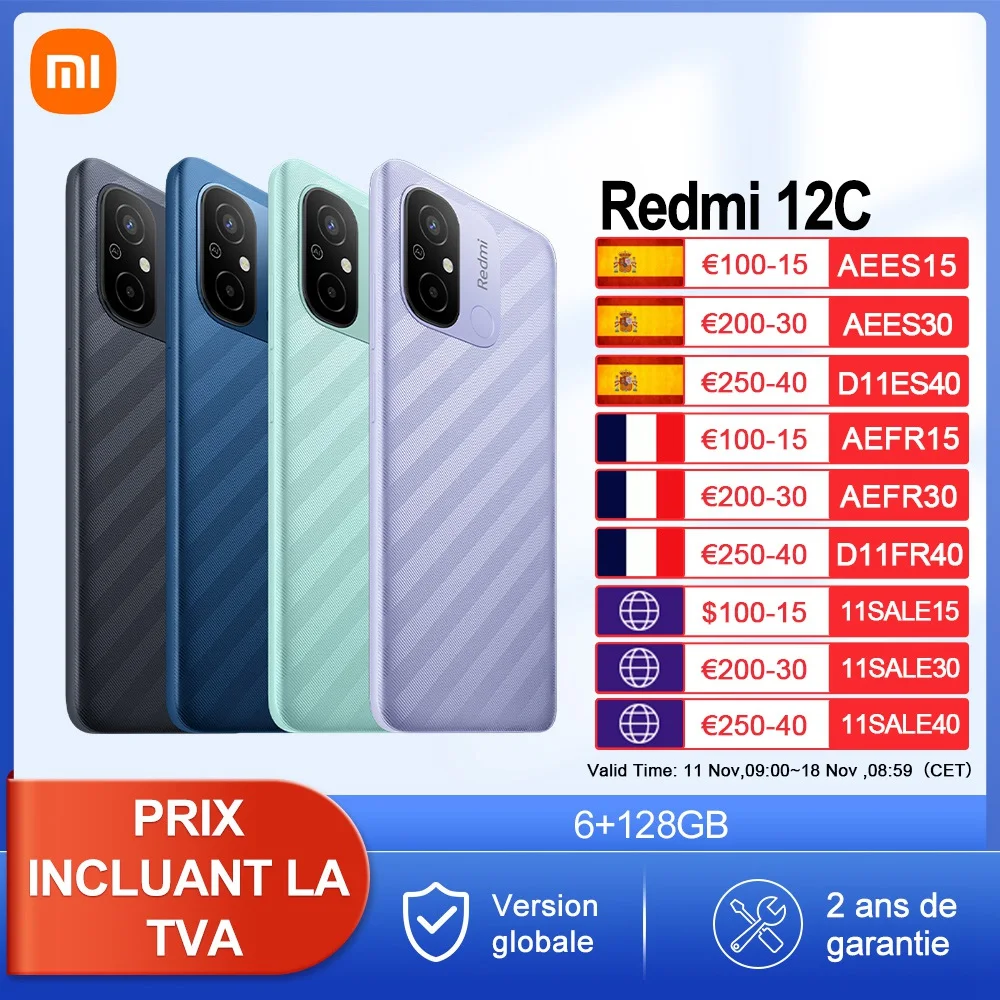 Global-Version-Xiaomi-Redmi-12C-12-C-Smartphone-6-71inches-display-50MP ...