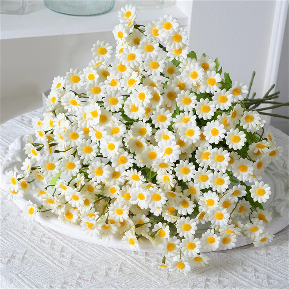 Flores-artificiales-de-Manzanilla-ramo-de-margaritas-peque-as-flor ...