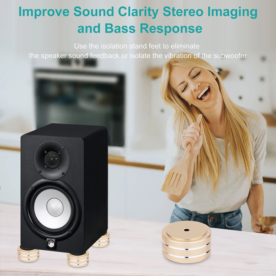 Record Player And Turntable Feet In Stock]4Pcs 40X20mm Aluminum HiFi ...