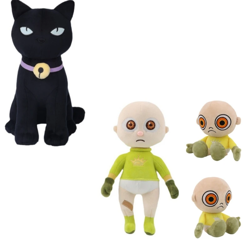 Black-Cat-Stuffed-Animals-Soft-Doll-The-Baby-In-Yellow-Horror-Game ...