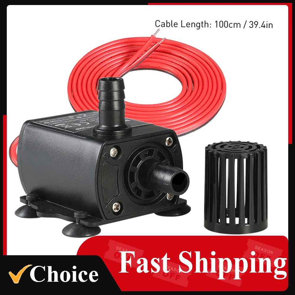 Decdeal-DC12V-5W-Ultra-quiet-Mini-Brushless-Water-Pump-Waterproof ...
