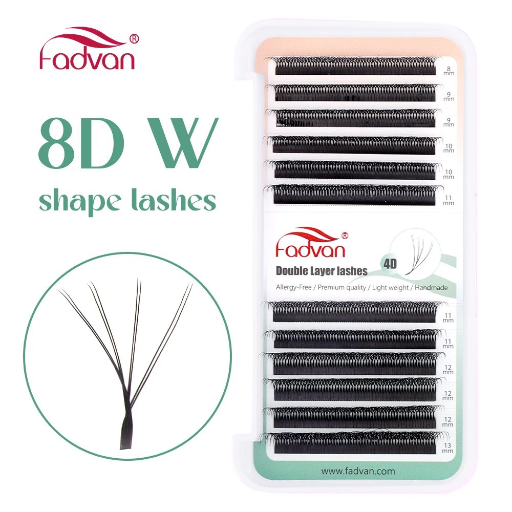 FADVAN-8D-6D-10D-W-Lashes-Double-Layer-W-Shape-Lash-Extensions-Natural ...
