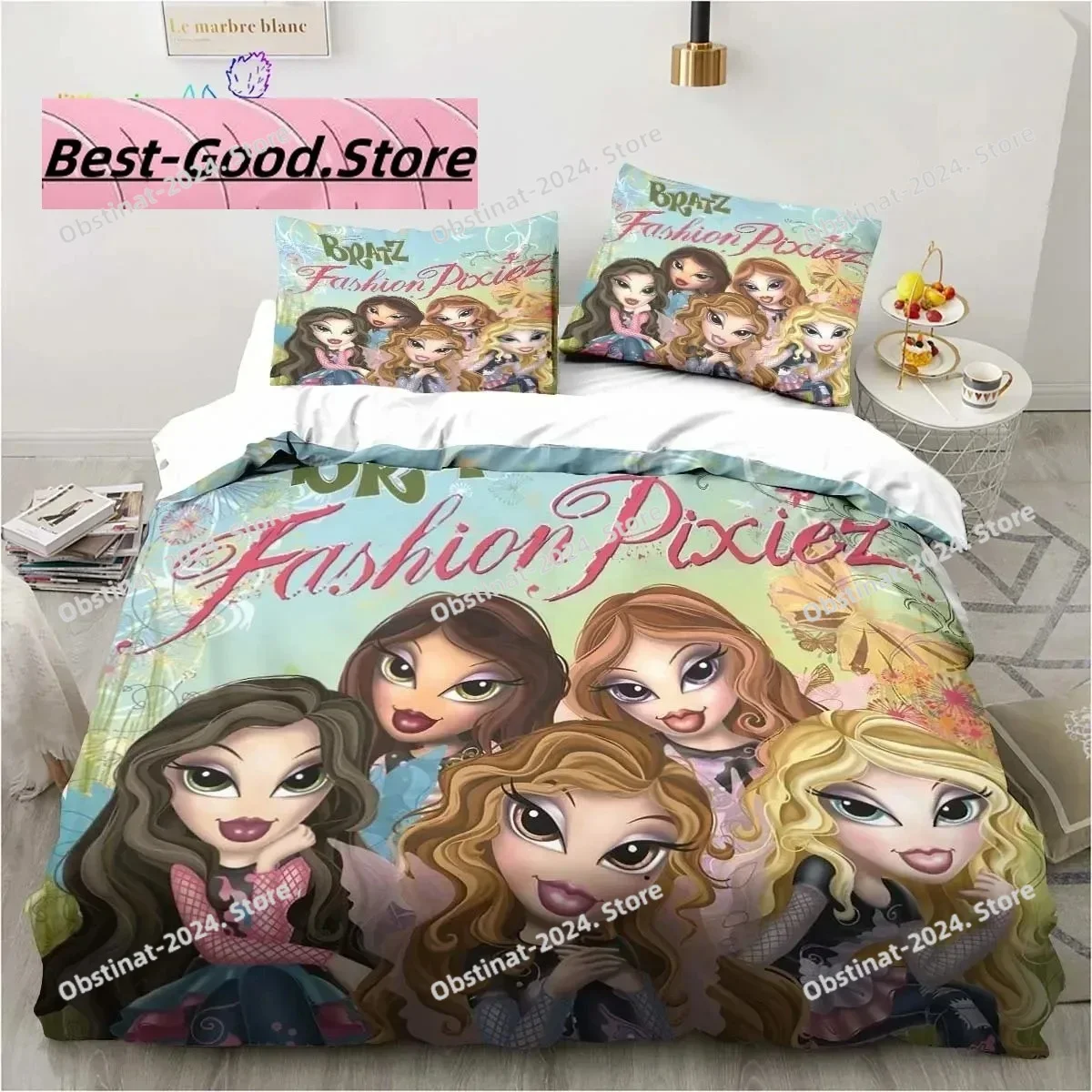 Cartoon Bratz Doll 3D Print Bedding Set Single Twin Full Queen King ...