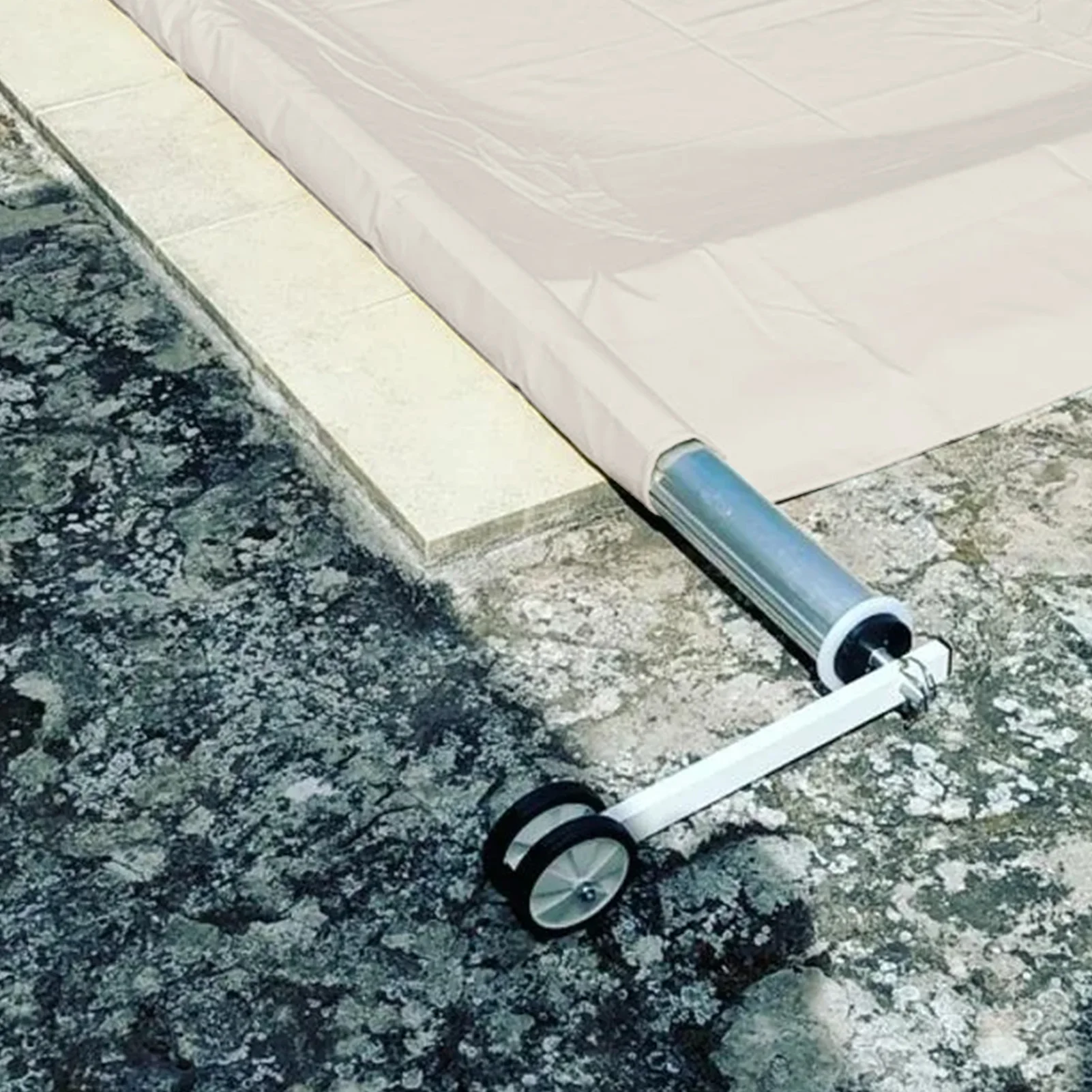 Cobertura Da Piscina De Encerado Carretel Capa Proteção Solar Rolo ...