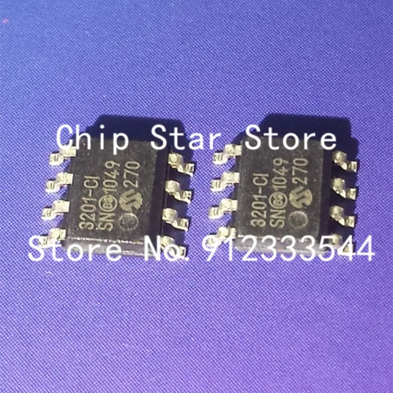 20PCS/Lot MCP3201 CI/SN MCP3201 SOIC8 Analogue to Digital Converter 12 bit 100 kSPS 100%New And ...