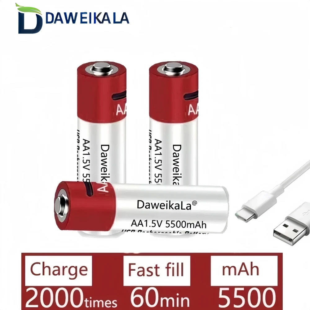 1-5V-AA-Rechargeable-Battery-High-Capacity-5500mAh-Li-ion-Battery-for ...