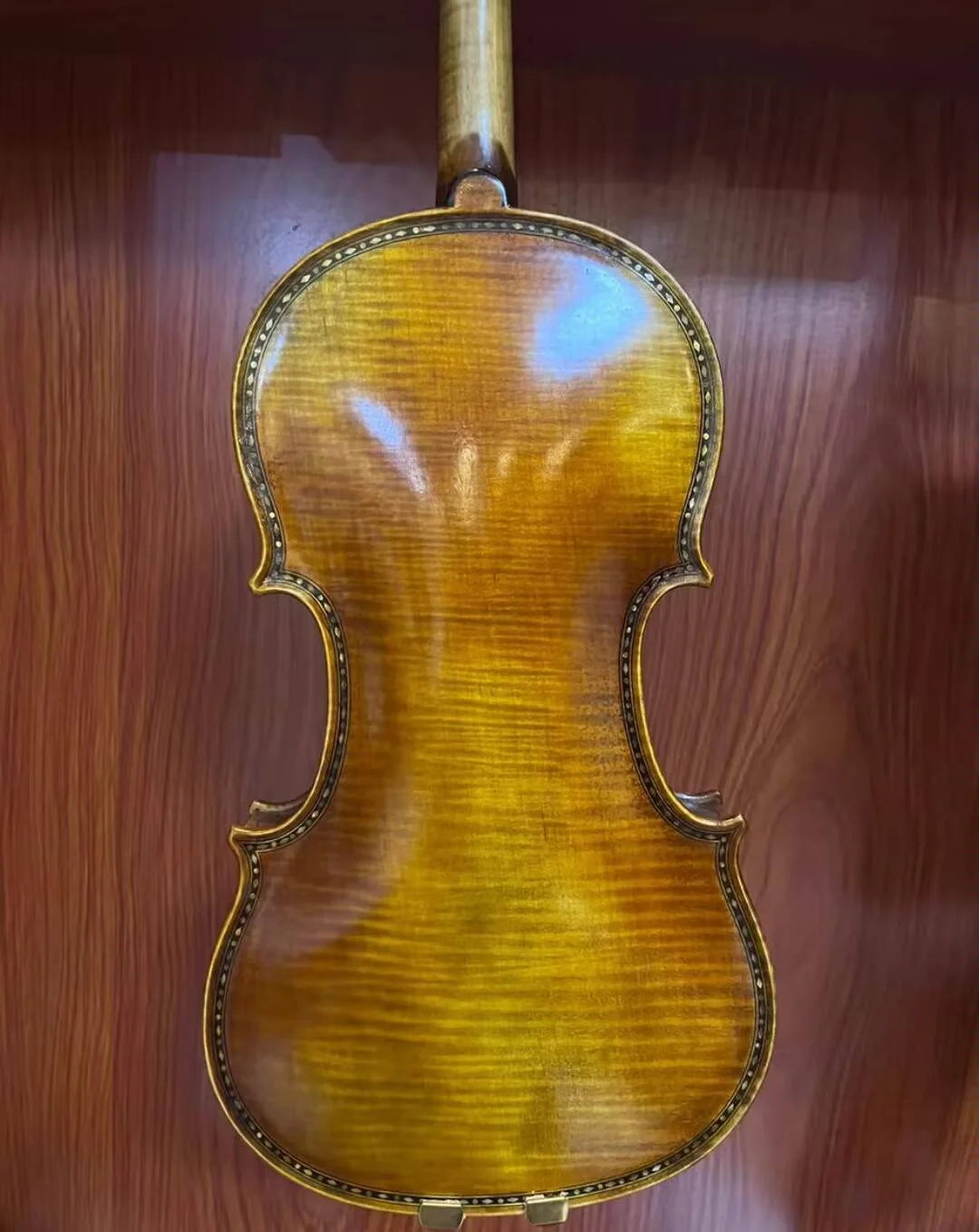 strong tone！All hand carved Violin 4/4 retro coffee Professional ...