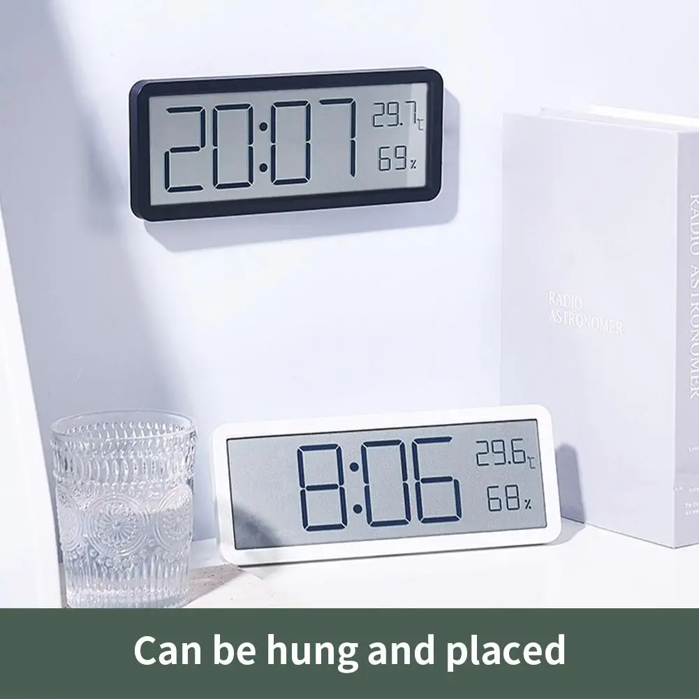 Digital-Wall-Clock-Digital-Alarm-Clock-for-Bedroom-LCD-Display ...