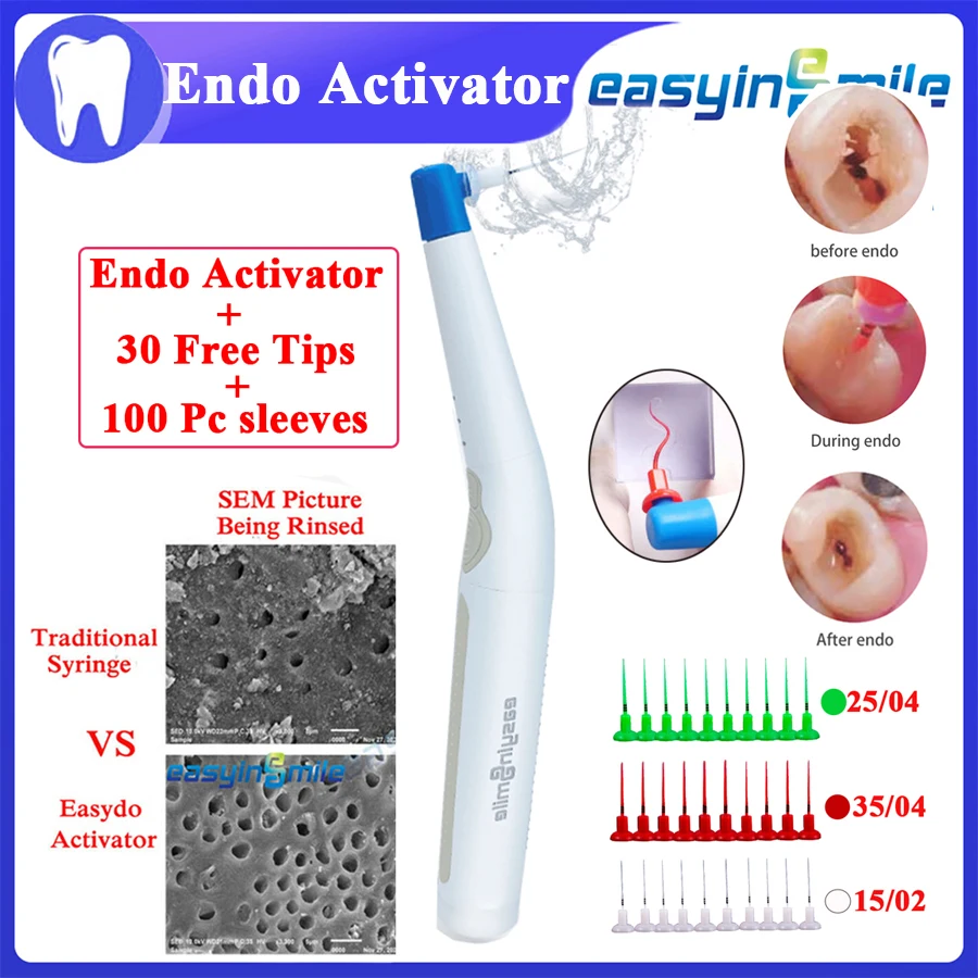 EASYINSMILE-Dental-Endo-Ultra-Activator-Endo-Irrigator-Cordless-60Tips ...