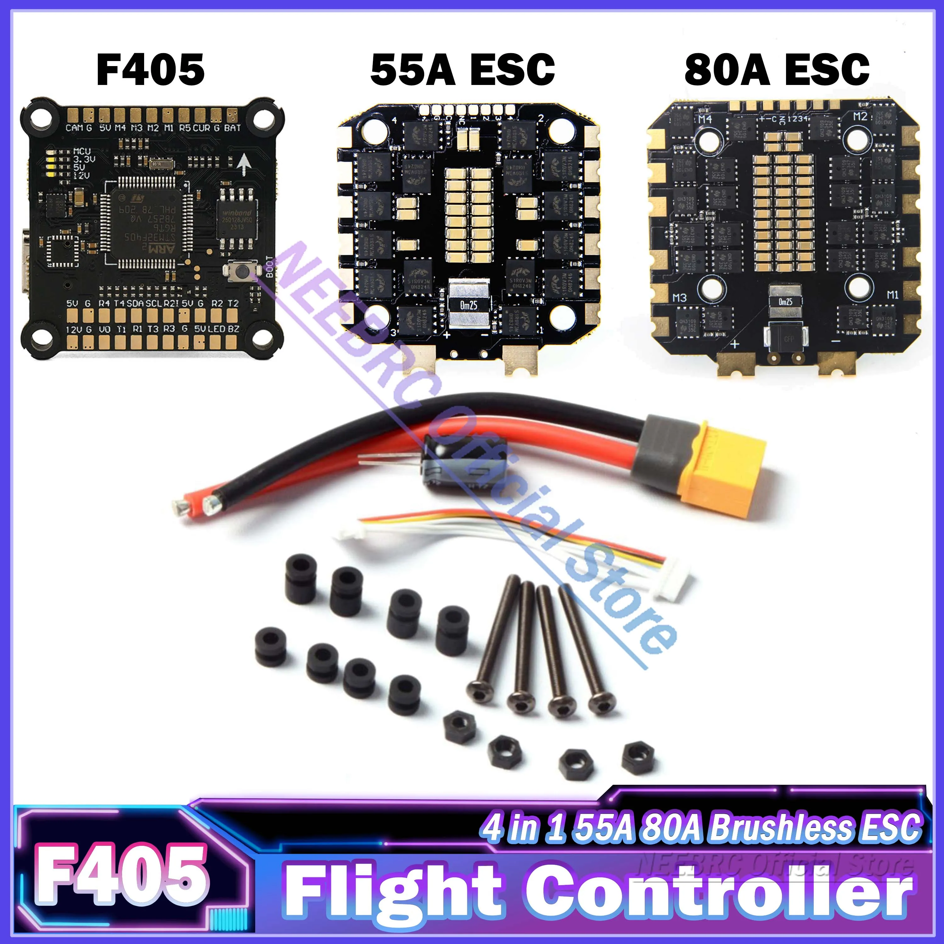 F405-FC-Flight-Controller-Board-5V-12V-BEC-Dual-4-in-1-55A-80A ...