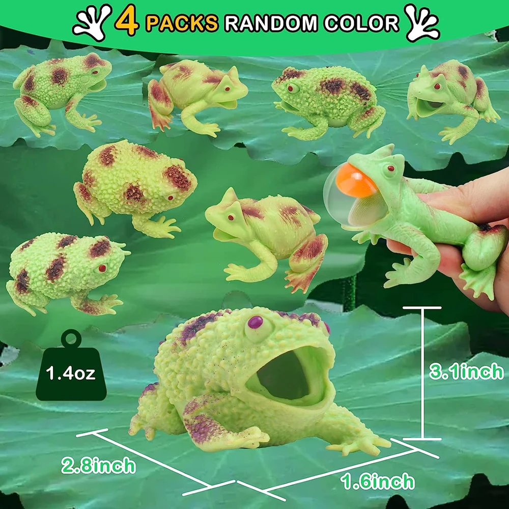 Decompression Frog Toad Squeeze Balls Squeeze for Autistic ADHD ...