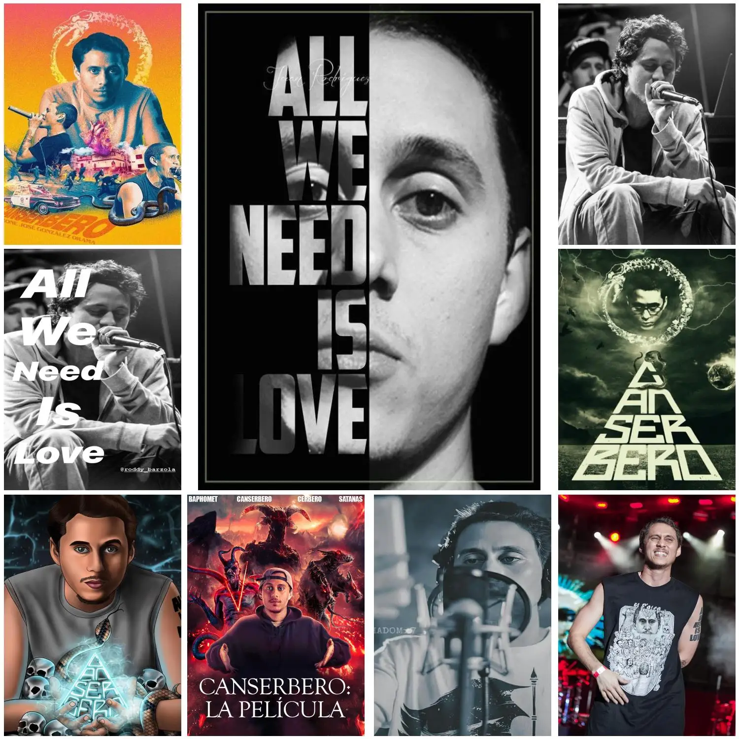 Canserbero-P-ster-de-lienzo-decorativo-para-sala-de-estar-pintura-de ...