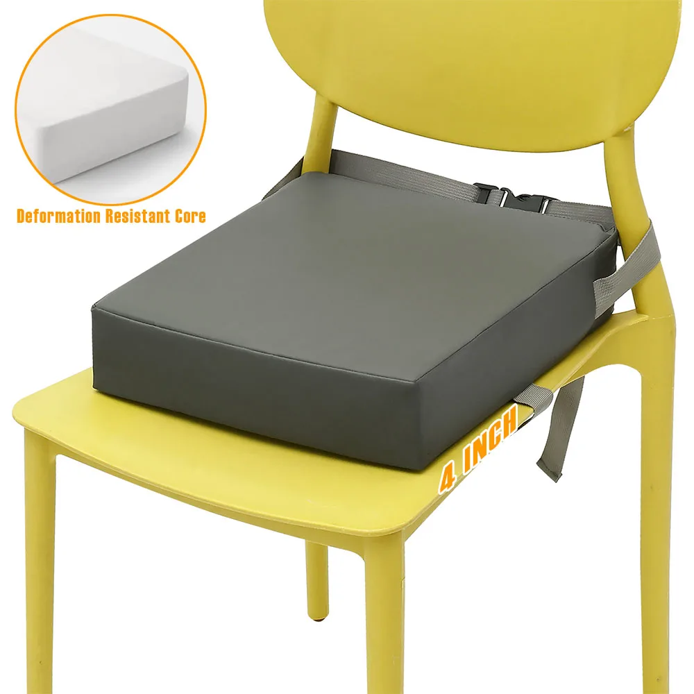 Toddler Booster Seat 4 inch Artificial Leather Booster Cushion with ...