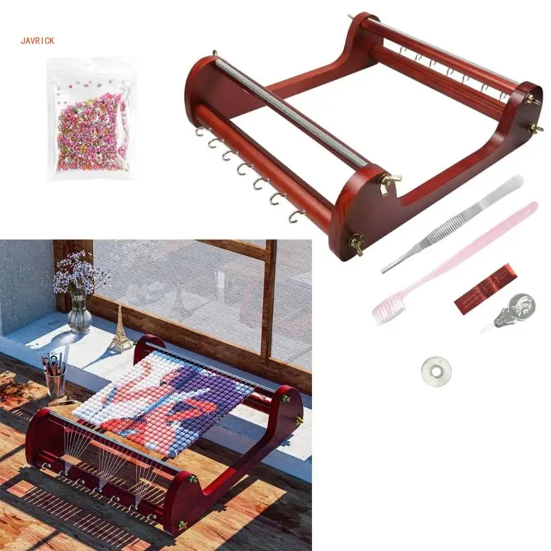 Bead-Set-Beading-Machine-Pearl-Threads-Beading-Needle-Wooded-Antique ...