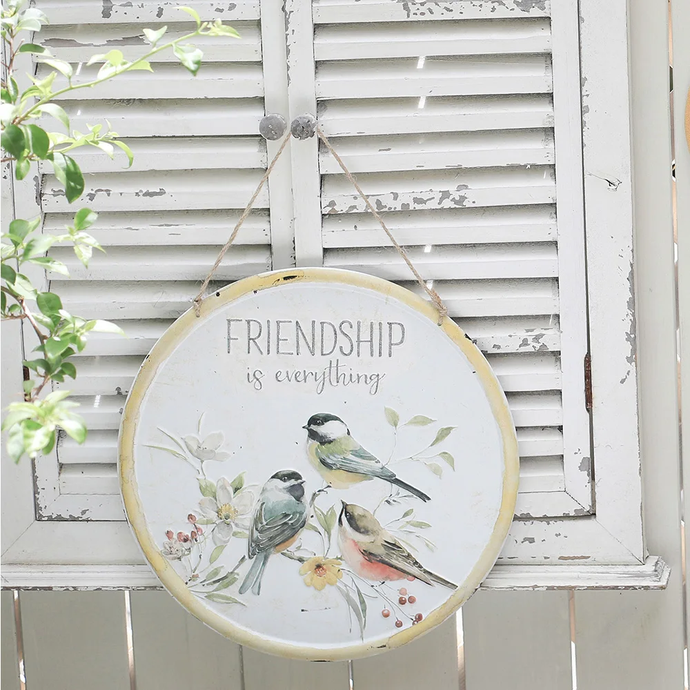 Welcome-Sign-for-Front-Door-3D-Relief-Circular-Metal-Sign-Welcome-home ...