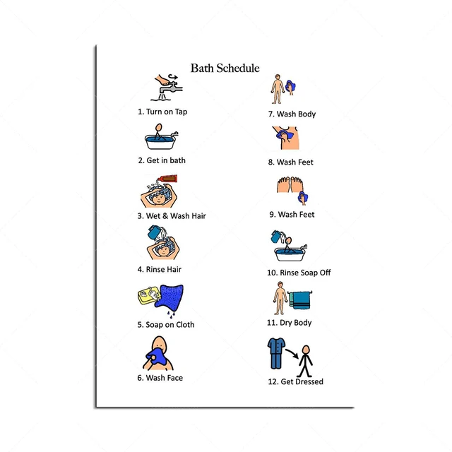 Dry Hair Daily Routine Clipart