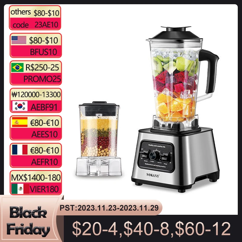 Professional-Food-Blender-For-Kitchen-2L-Ice-Crusher-Multi-Purpose-Nut ...