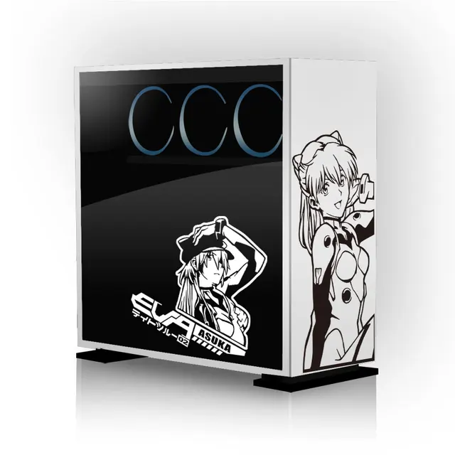 EVANGELION Eva Anime PC Case Stickers for ATX Mid PC Case Cartoon ...