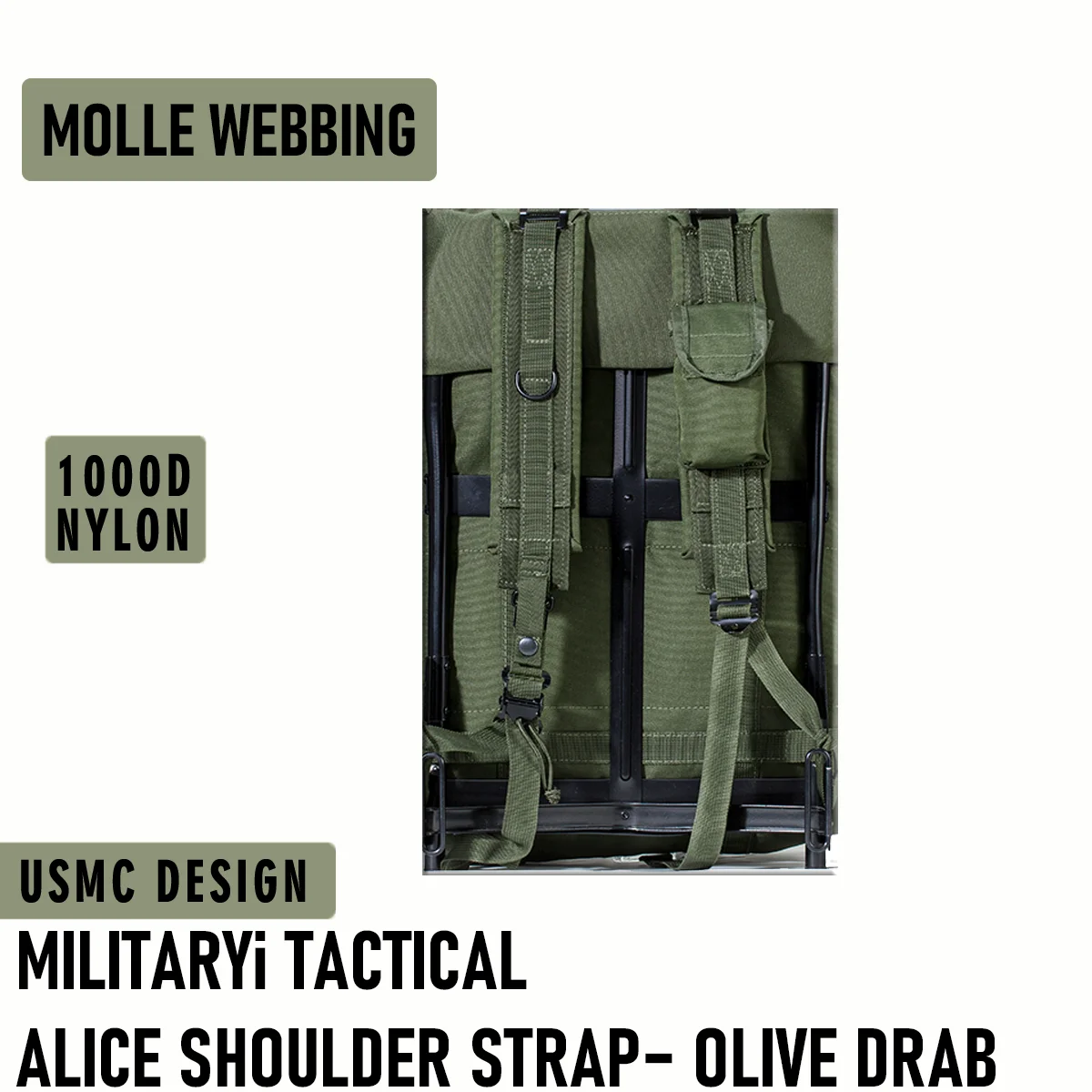 ALICE Tactical Military Backpack Shoulder Straps, Multi-Color Options ...