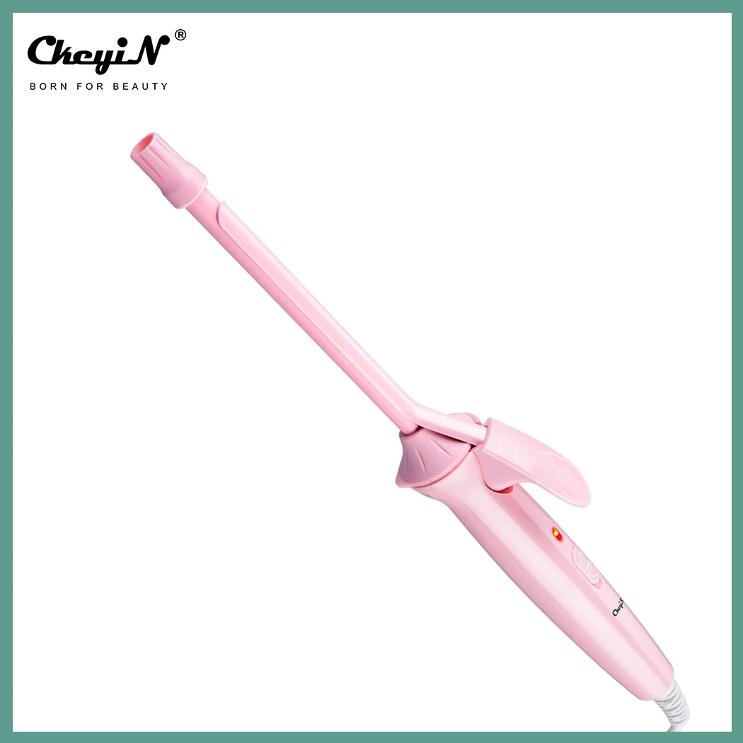 Professional 9mm Hair Curling Iron Hair Waver Ceramic Wand Roller Fast ...
