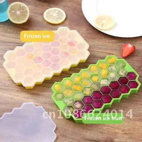 Ice-Cube-Trays-Honeycomb-Silicone-Reusable-Ice-Mold-BPA-Free-Ice-Maker ...