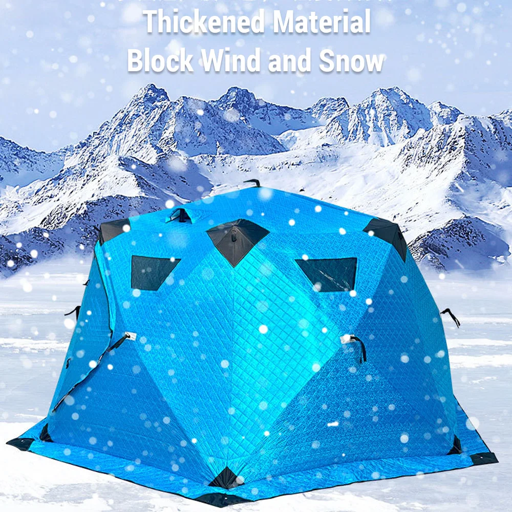 Winter Outdoor Camping Tent Ice Fishing Tent Windproof Insulated Quick ...