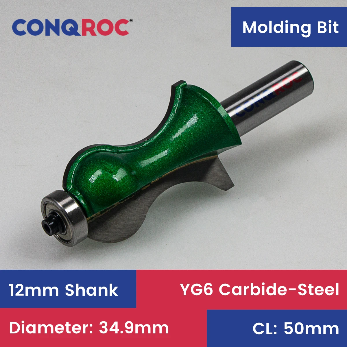 Moldagem Router Bit 12mm Shank Corte Length 50mm Carboneto de ...