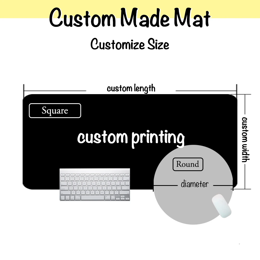 Custom Printing Mouse Keyboard Pad Non-Slip Gaming Play Mat DIY ...