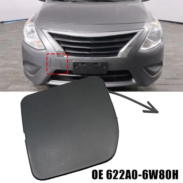 1pc Front Bumper Tow Hook Cover Cap Fits For Nissan Versa Sedan 2015 2019 Black ABS Direct Replacement Accessories AliExpress