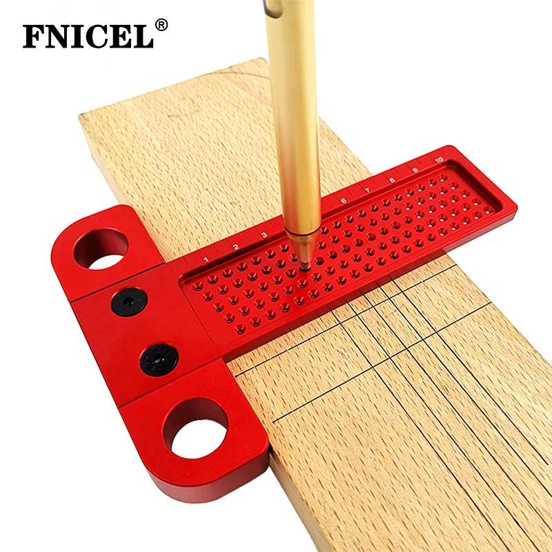 Woodworking-Scribe-Portable-Aluminum-Alloy-T-type-Ruler-Hole ...