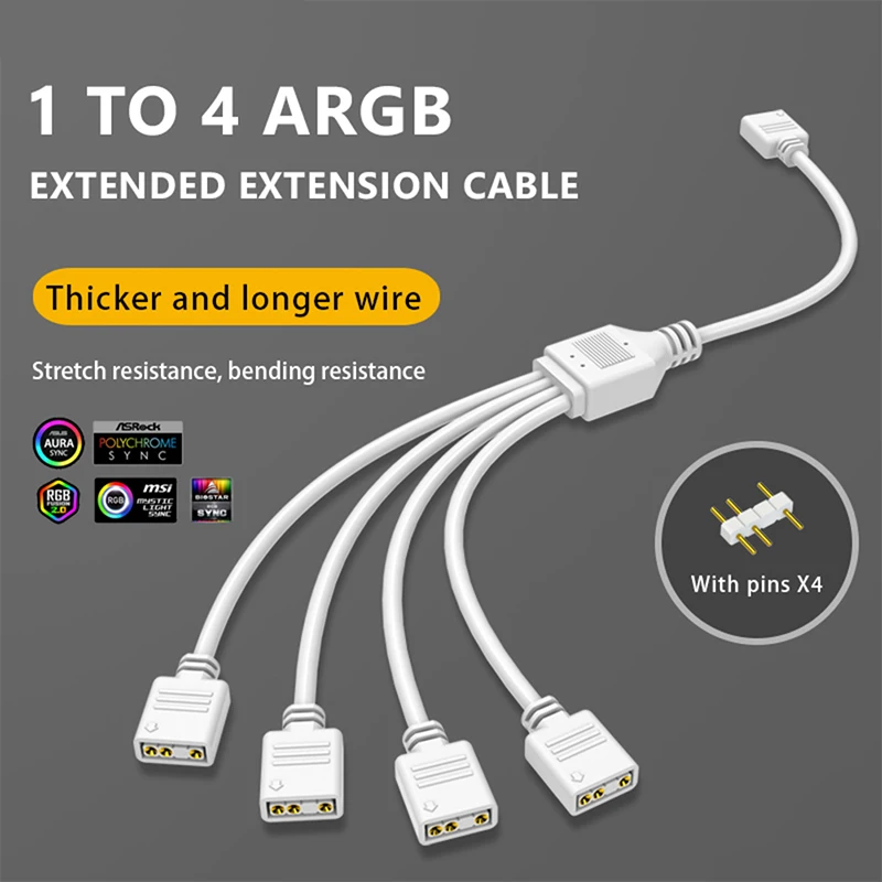 Divisor-de-sincronizaci-n-ARGB-5V-3pin-ARGB-HUB-Cable-de-extensi-n-1-a ...