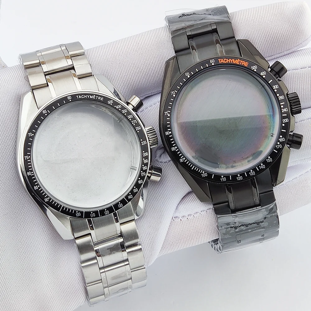 40MM Watch Case Set VK63 Movement Case Sapphire Glass Waterproof Case ...