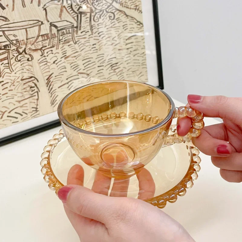 Nordic-High-value-Glass-Coffee-Cup-and-Saucers-Ins-Medieval-Afternoon ...