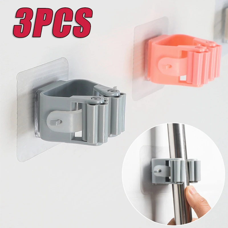 3PCS-Wall-Mounted-Mop-Hooks-No-Punch-Broom-Holder-Seamless-Mop-Clip ...