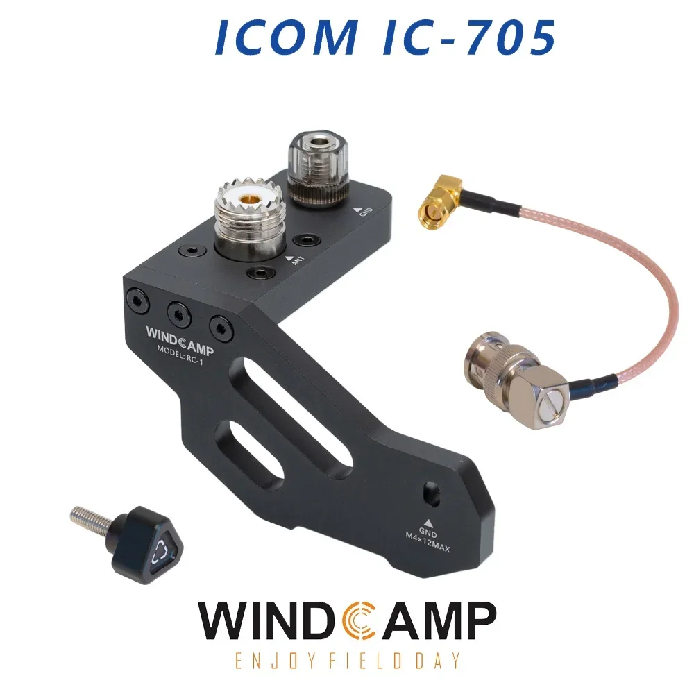 CNC-Aluminum-Alloy-Quick-Release-Antenna-Stand-Support-for-705-ICOM-IC ...