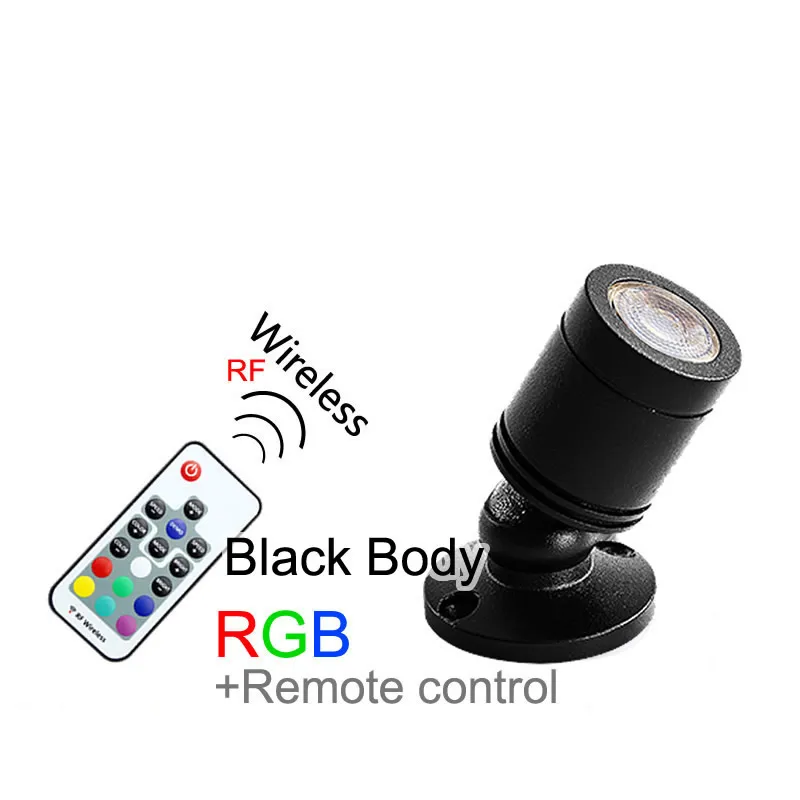 5W 3W Led Cabinet Mini Spotlights 220V RGB bluetooth Downlight Jewelry ...