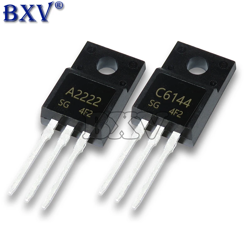 10PCS-2SA2222-2SC6144-TO-220F-A2222-C6144-TO-220-Each-5PCS-A2222-5PCS ...