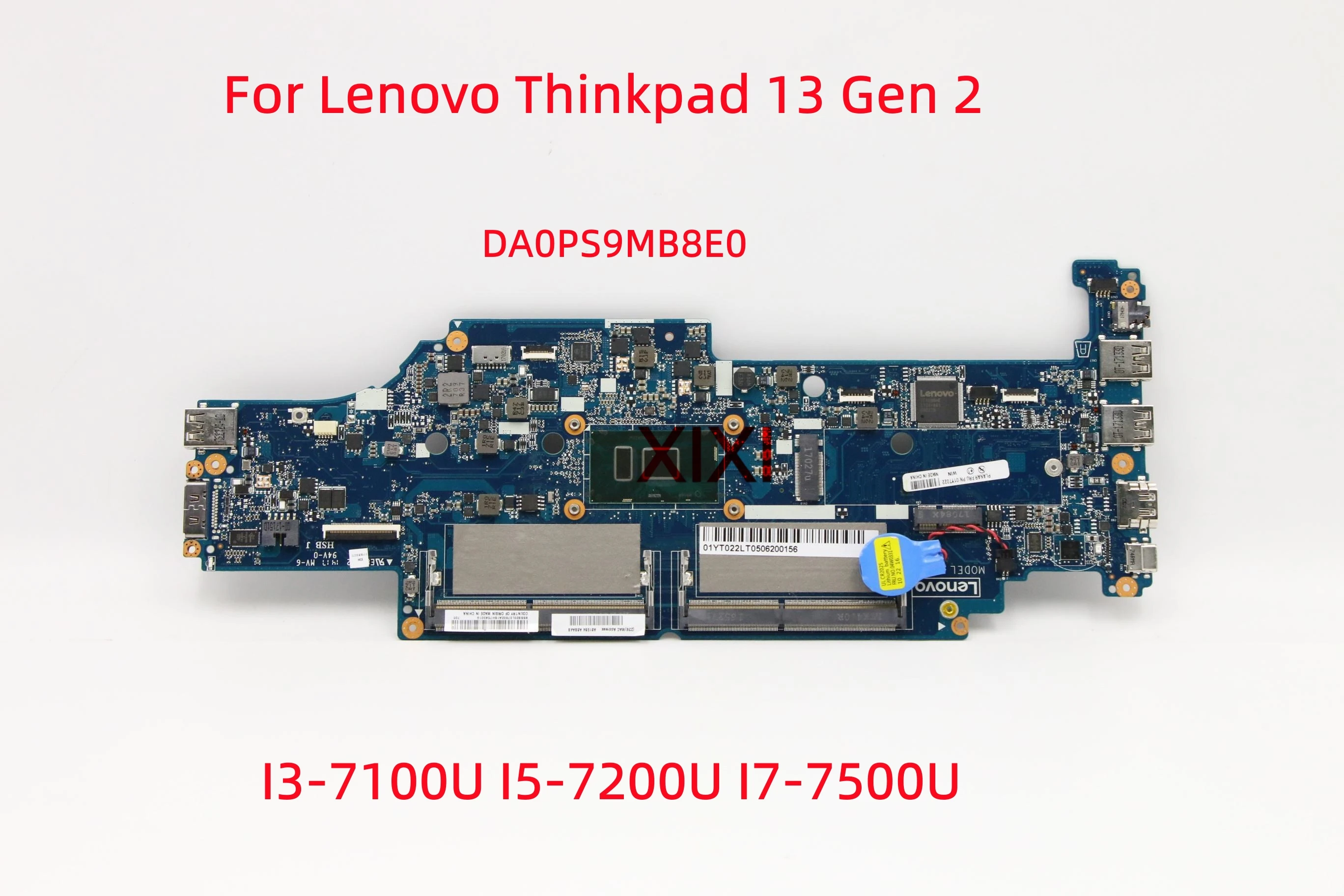 Da0ps9mb8e0 For Lenovo Thinkpad 13 Gen 2 Laptop Motherboard With Cpu I3 ...